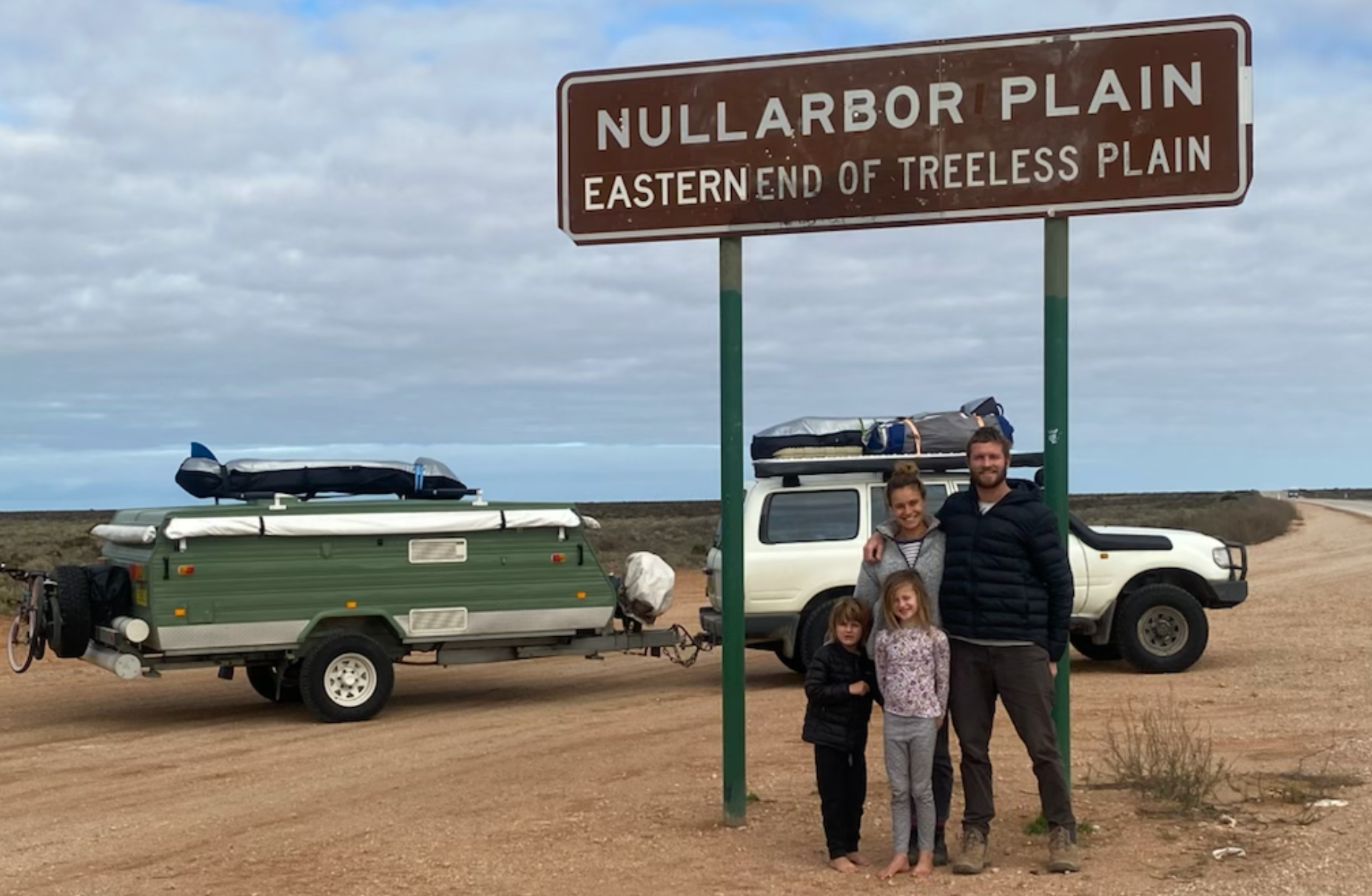 Laurie Towner & family on the road