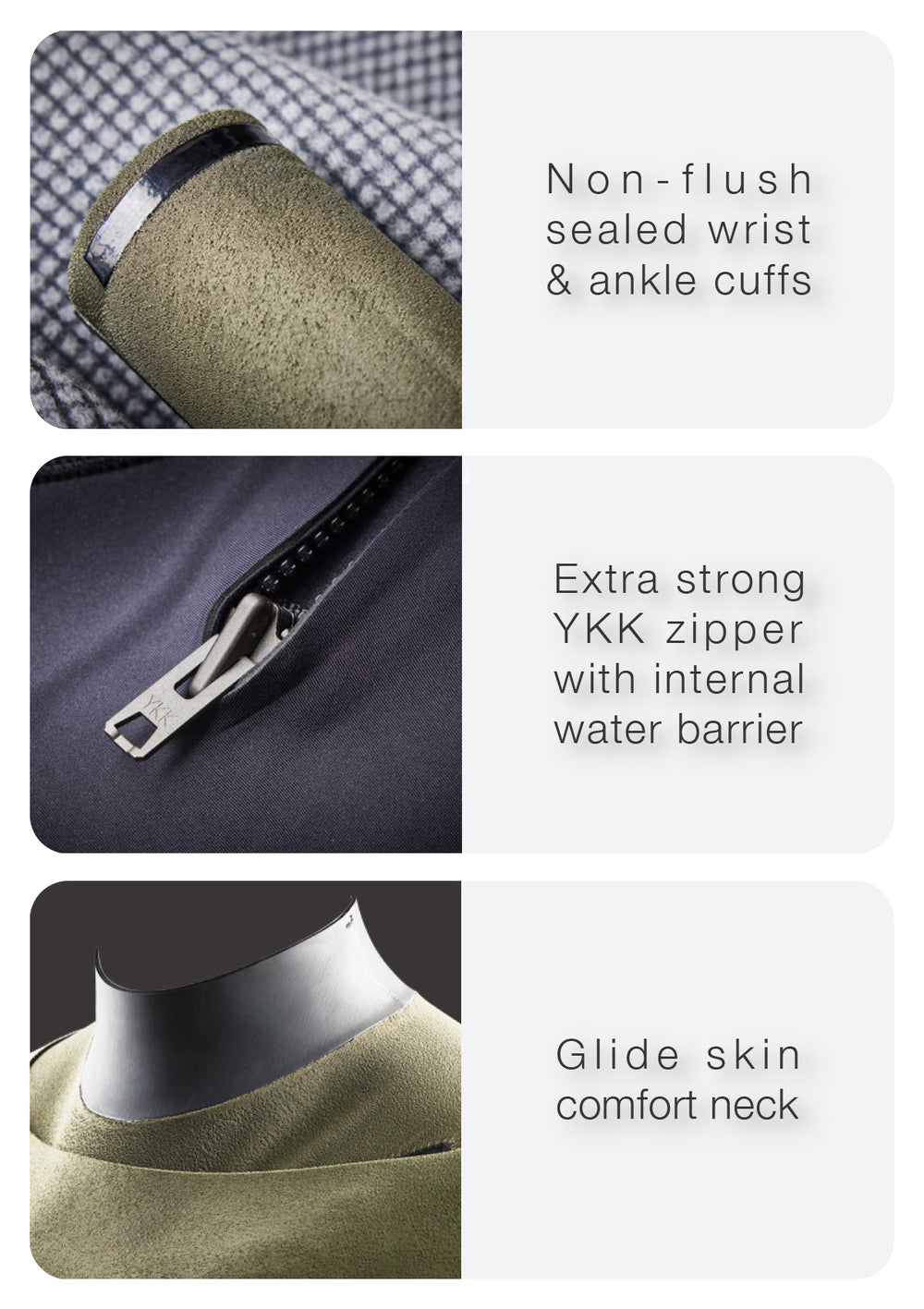 Mens 3/2 Liquid Sealed Thermal Chest Zip Wetsuit | needessentials