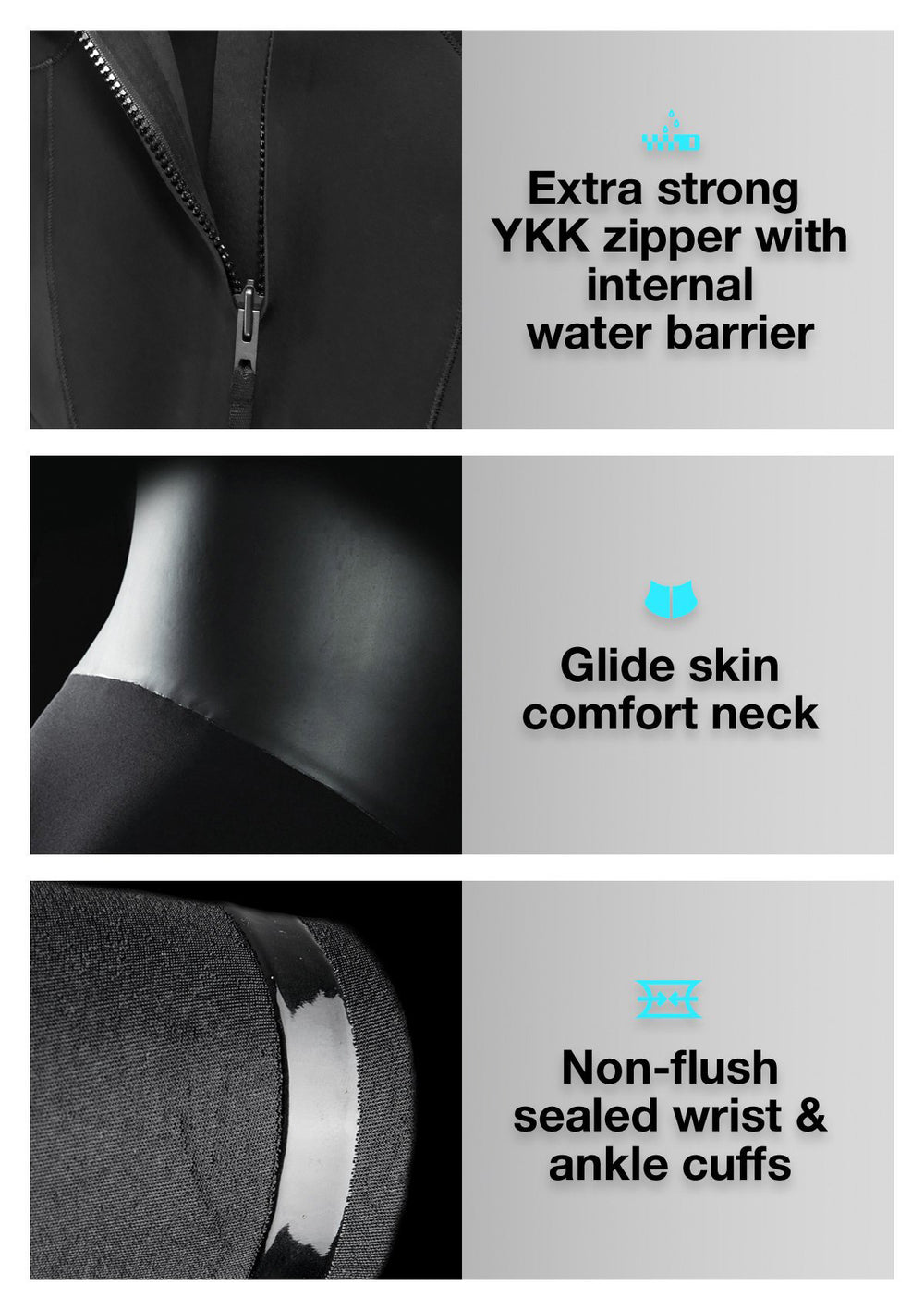Womens 4/3 Thermal Back Zip Wetsuit | needessentials