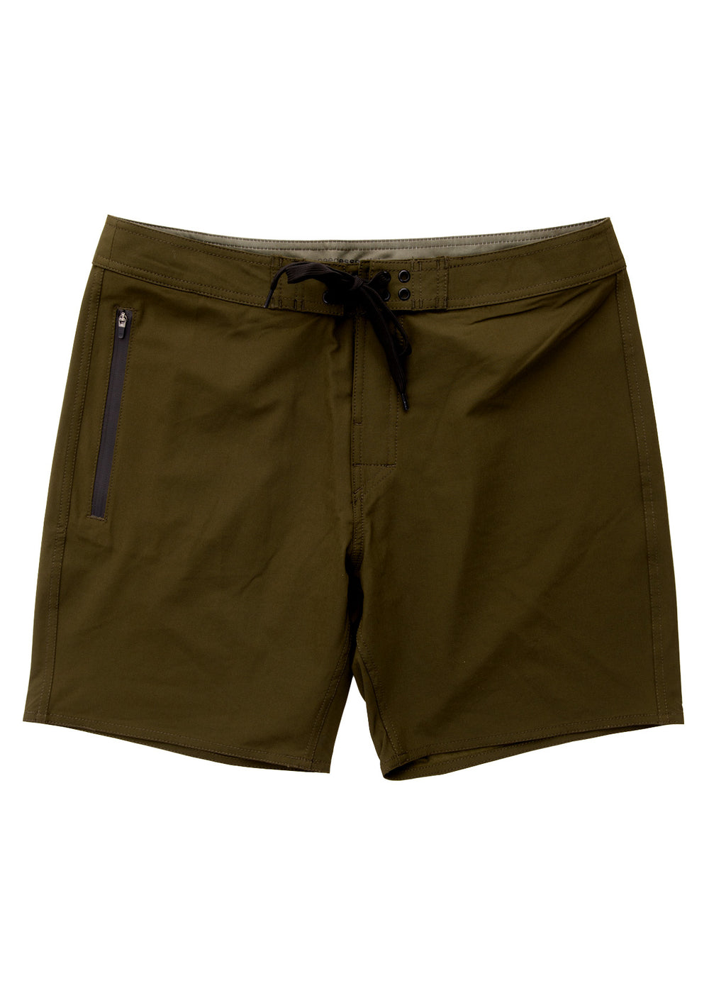 Mens Olive Side Pocket Boardshort | needessentials